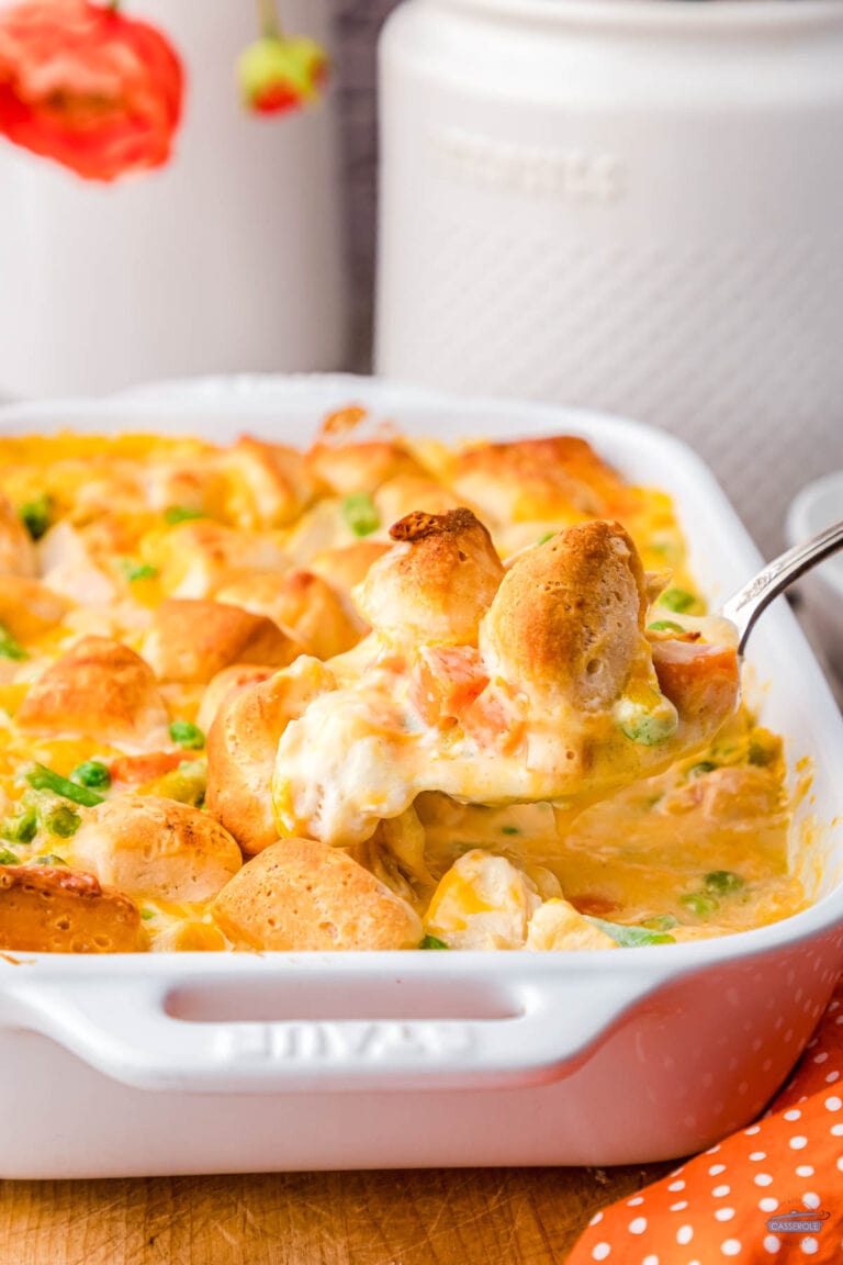 Chicken Pot Pie Bubble Up Casserole - Best Casserole Recipes
