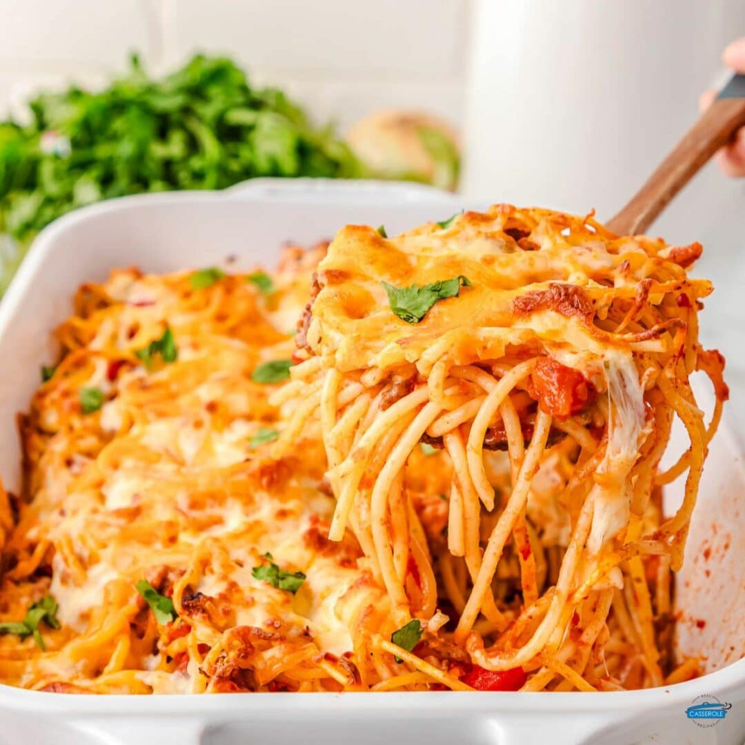 Easy Taco Spaghetti Casserole - Best Casserole Recipes